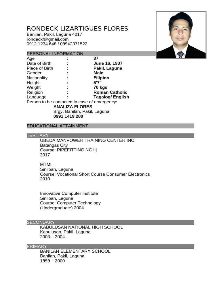 Resume Template | PDF