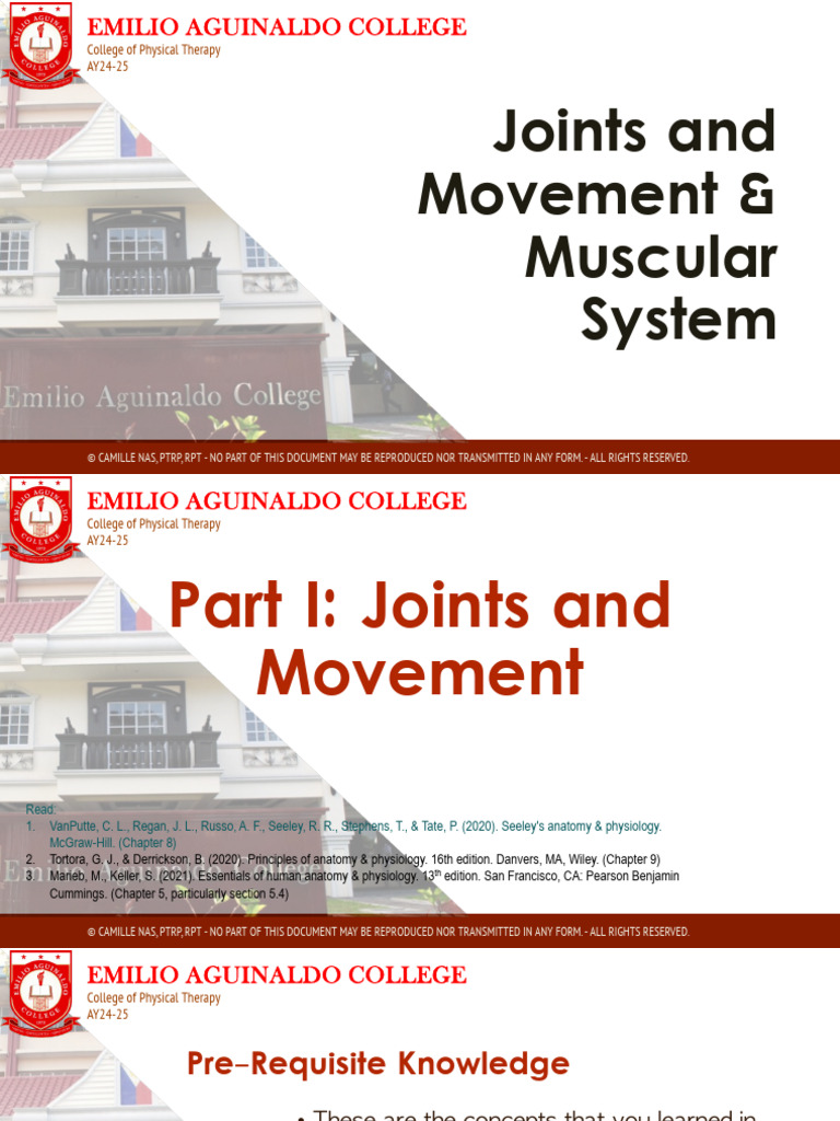 Week 15 - MSK | PDF | Anatomical Terms Of Motion | Joints