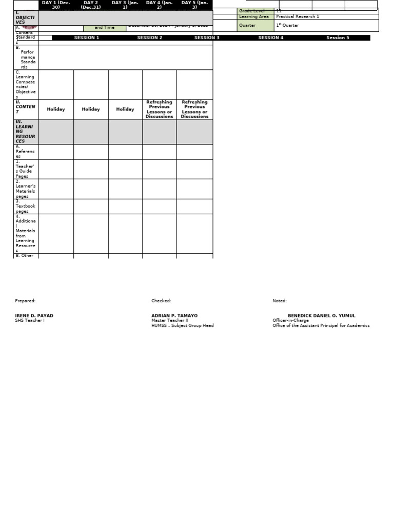 Grade 11 Practical Research Plan | PDF