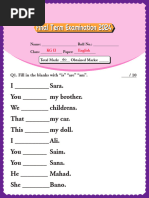Maths Test Papers KG2 Regular | PDF