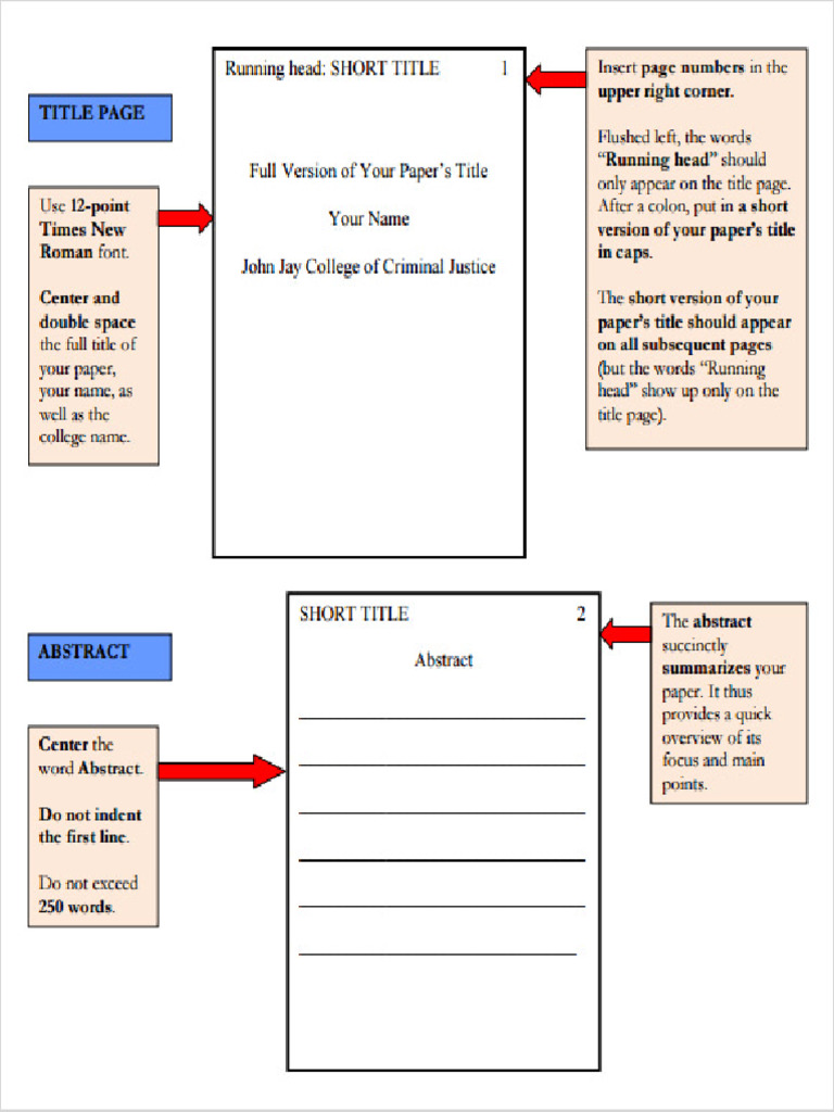 APA Research Paper Outline Template | PDF
