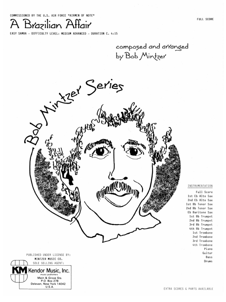 Bob Mintzer Brazilian Affair Full Score | PDF