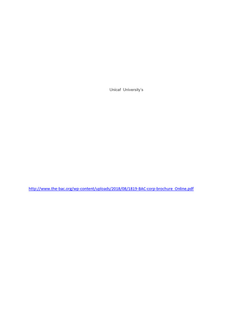 Unicaf University BAC Accreditation | PDF