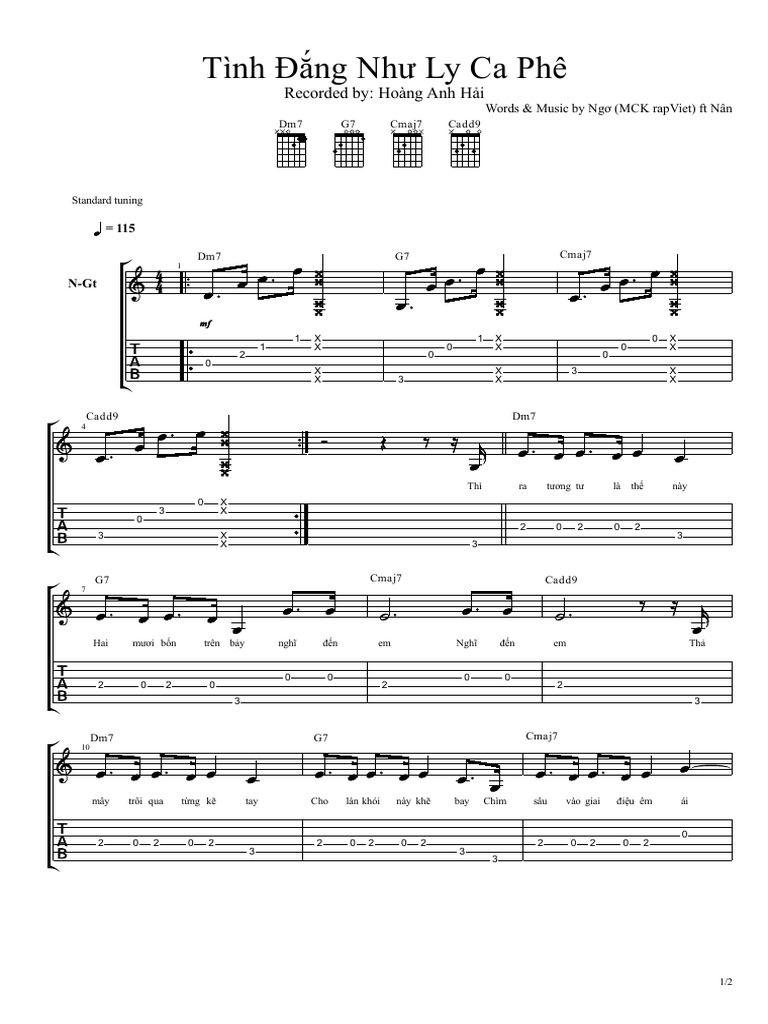 Tinh Dang Nhu Ly Ca Phe | PDF