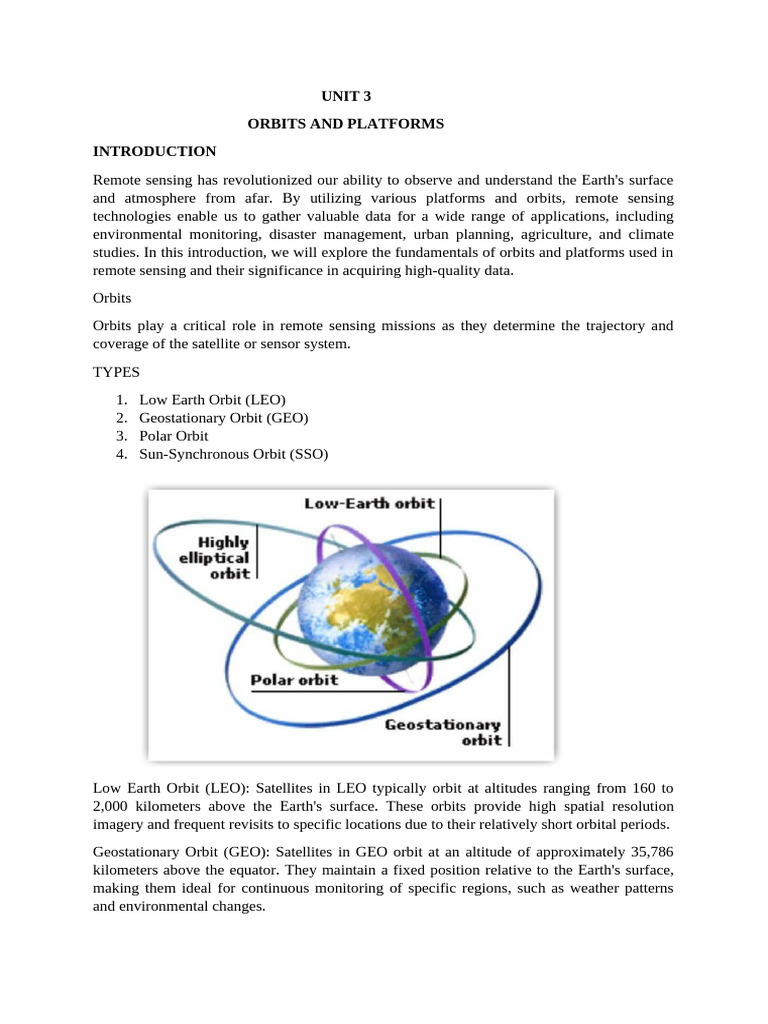 UNIT 3 (1) | PDF | Orbit | Satellite