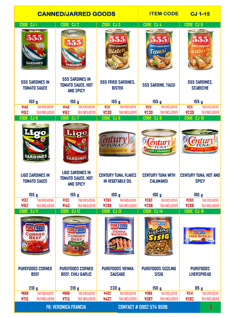 EXCEL FORMAT | PDF | Foods | Cuisine