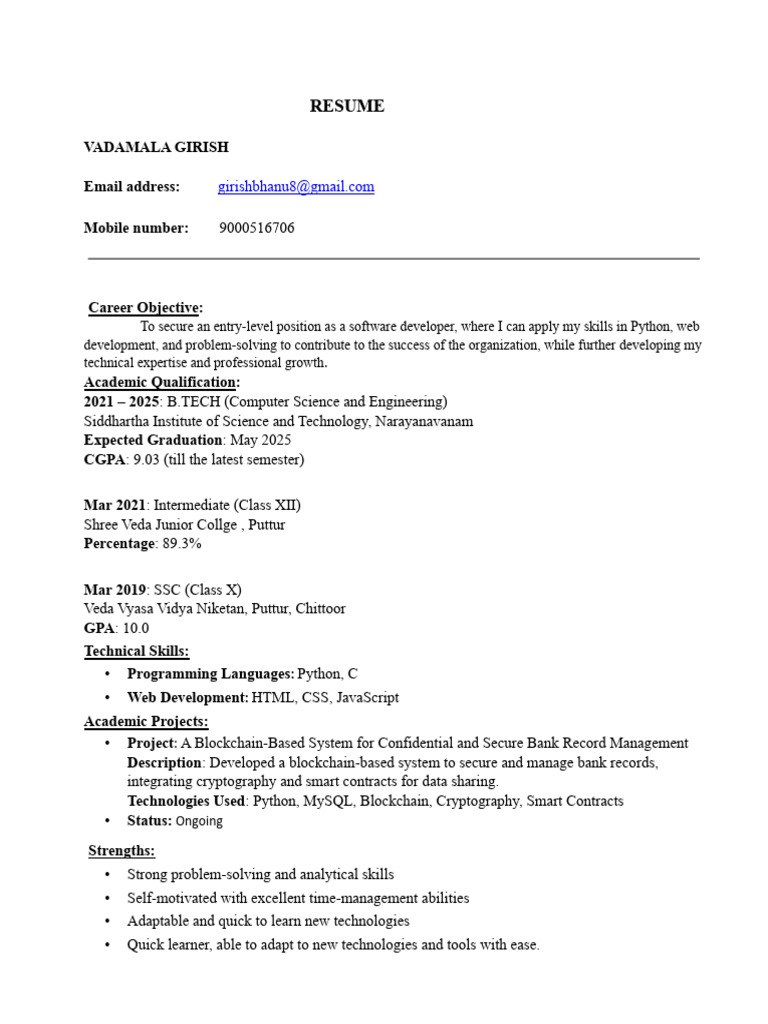 Document From Shaik Arif | PDF