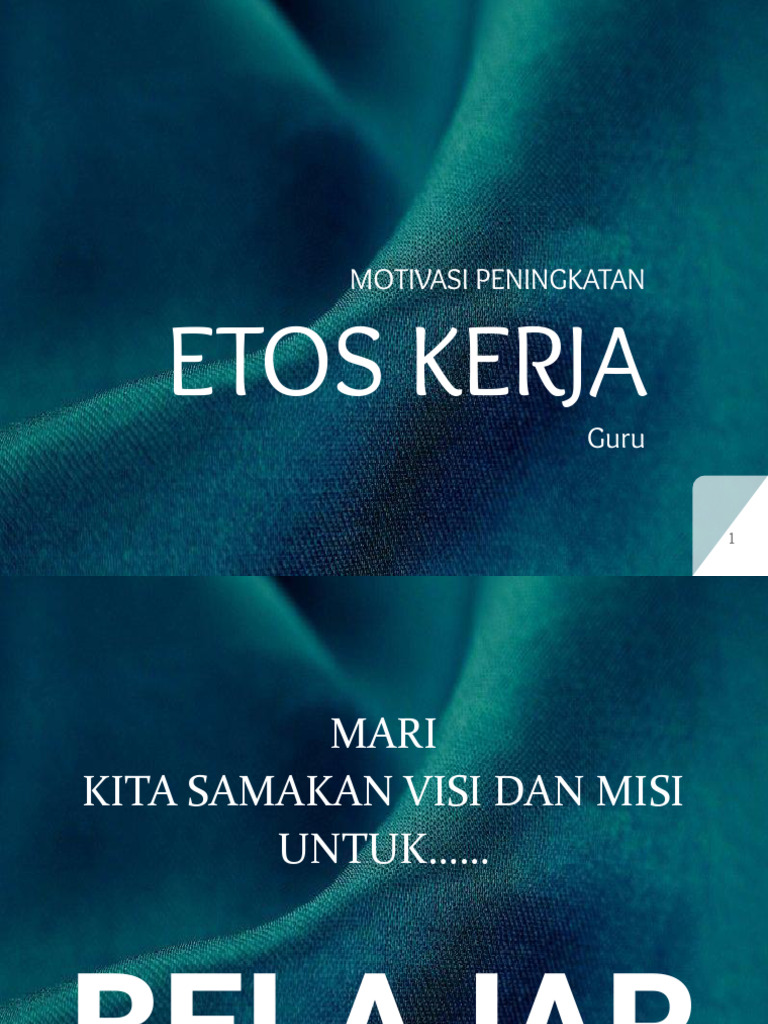 ETOS KERJA | PDF