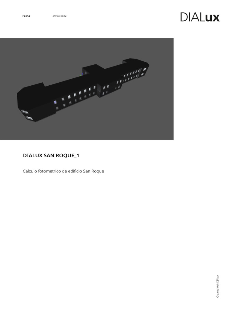 Dialux San Roque 1 Informe | PDF