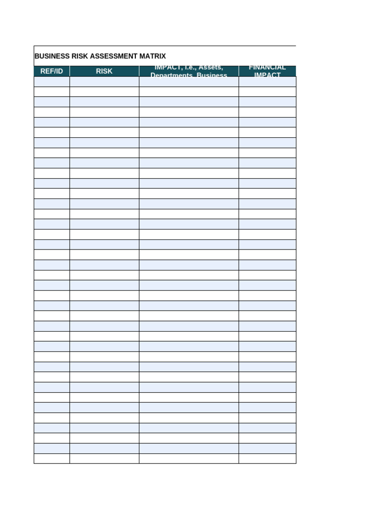 Risk Management Templates For Excel | PDF