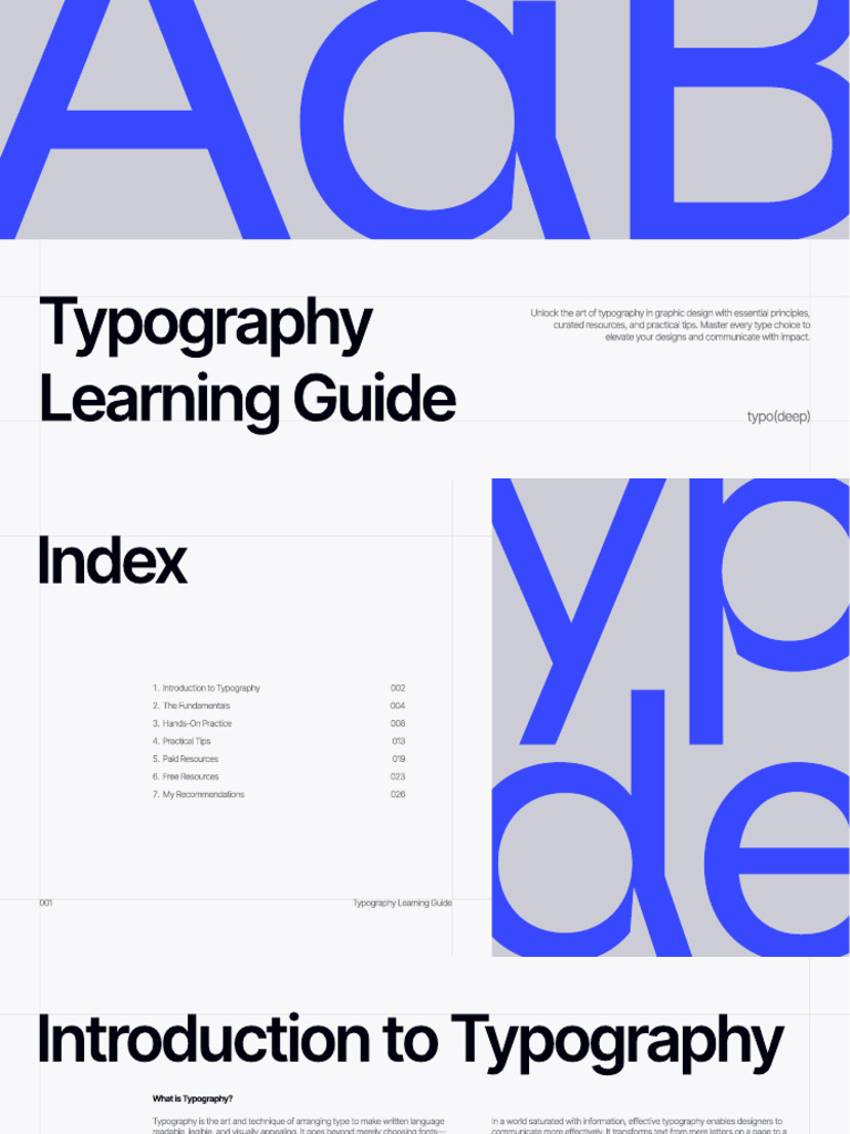 Essential Typography Learning Guide | PDF | Typography | Typefaces