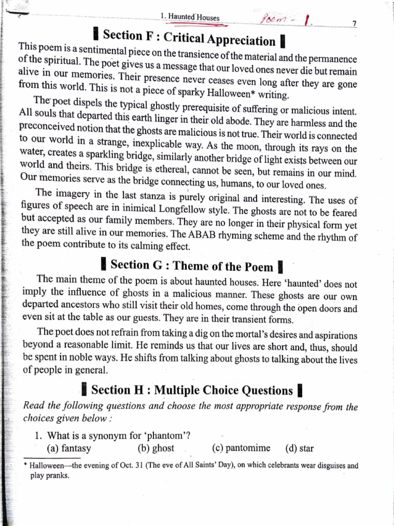 Poetry MCQ | PDF