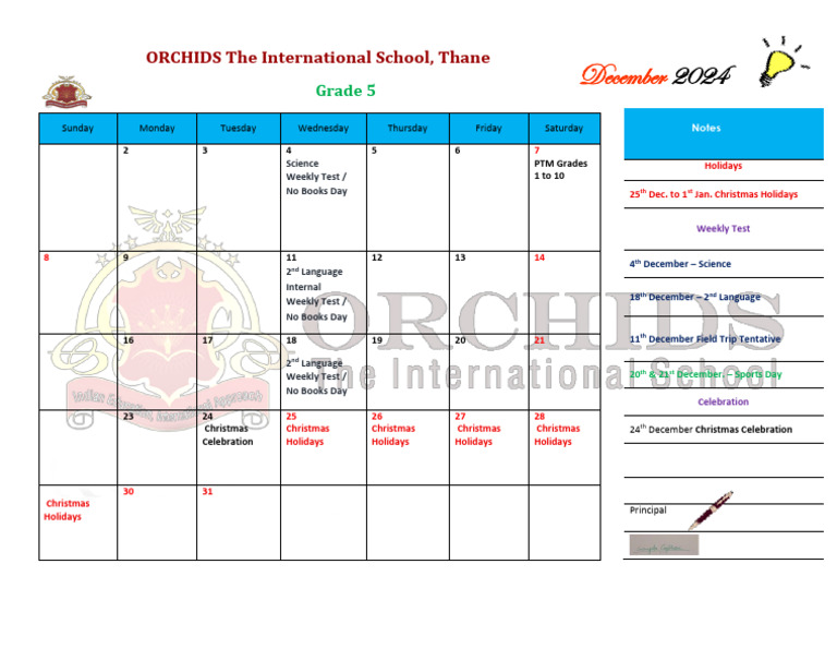 Final Copy December 2024 Monthly Planner Grade 5 1 | PDF | Observances