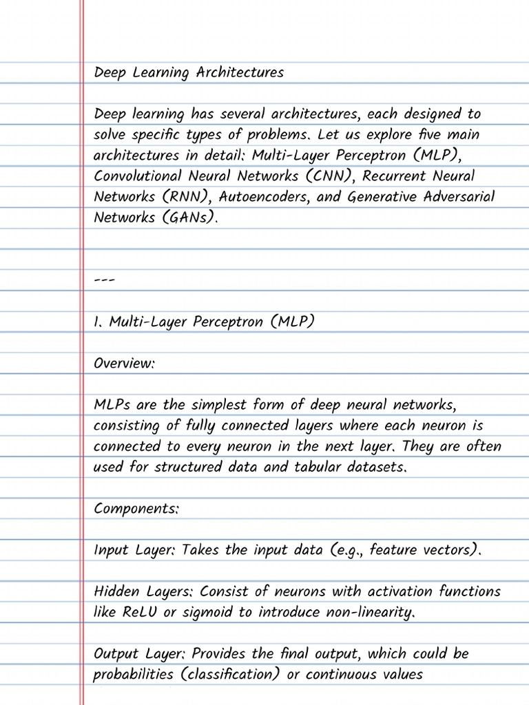 Notes of Deep Learning Top Architectures | PDF