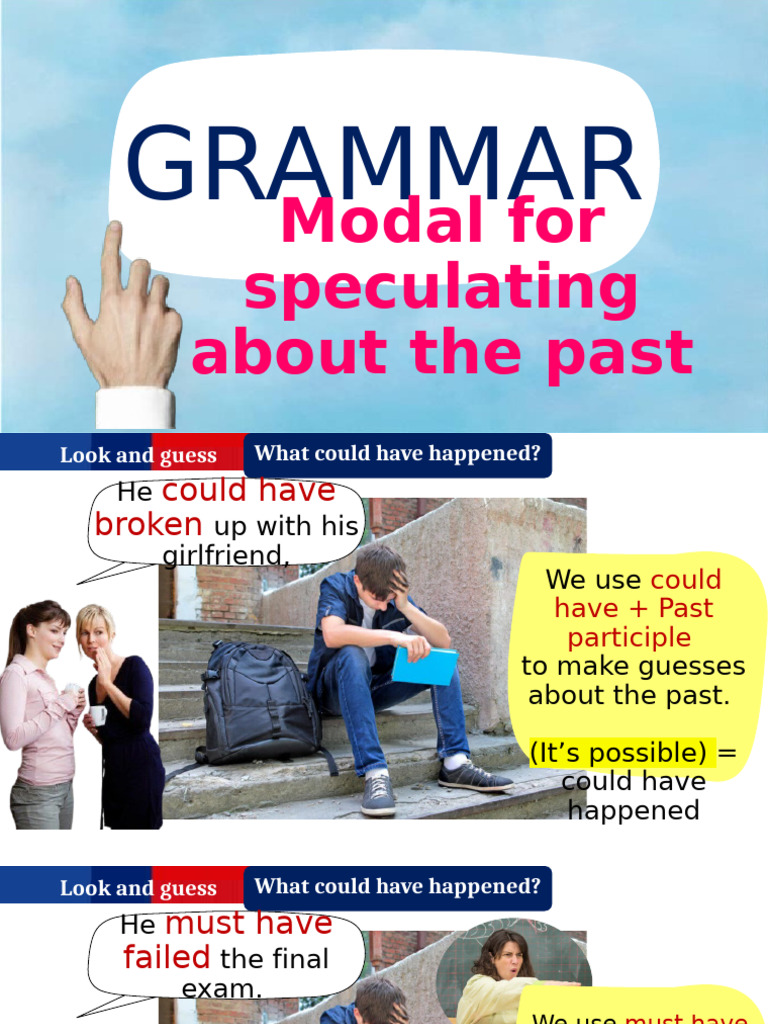 Past Modals for Speculating Events | PDF | Verb | Pollution