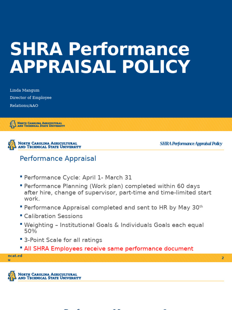 Shra Performance Appraisal | PDF | Performance Appraisal | Policy