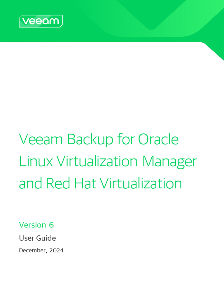 veeam_backup_kvm_6_user_guide | PDF | Backup | Virtual Machine