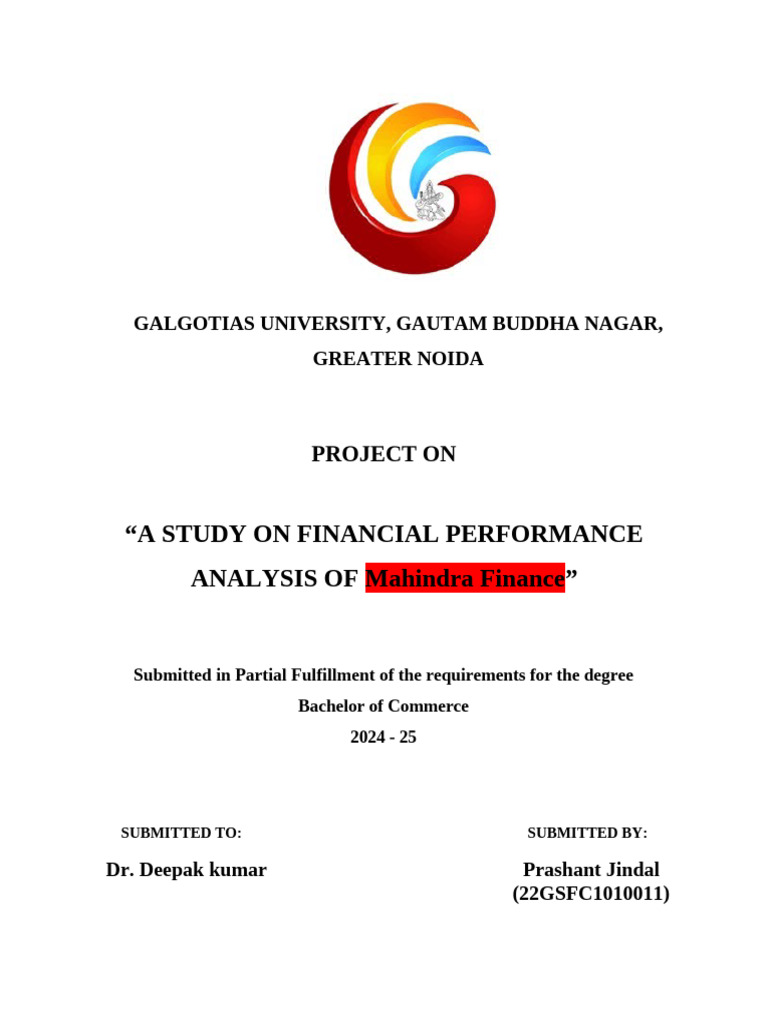 PRASHANT JINDAL INTERNSHIP REPORT | PDF | Cash Flow Statement | Banks