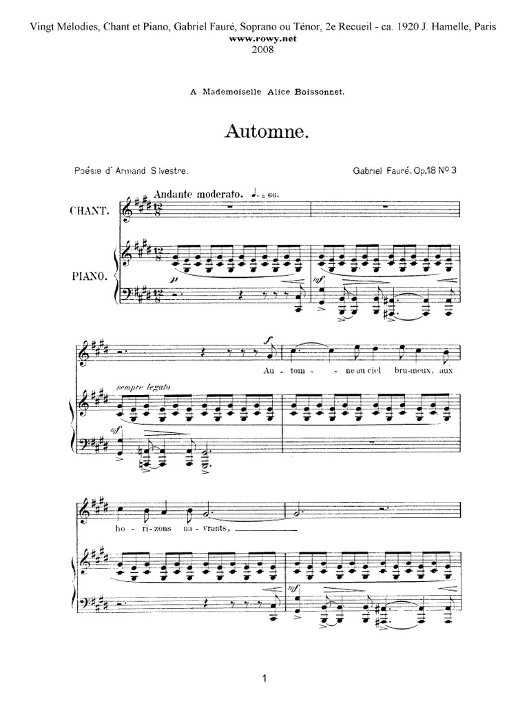 Automne | PDF