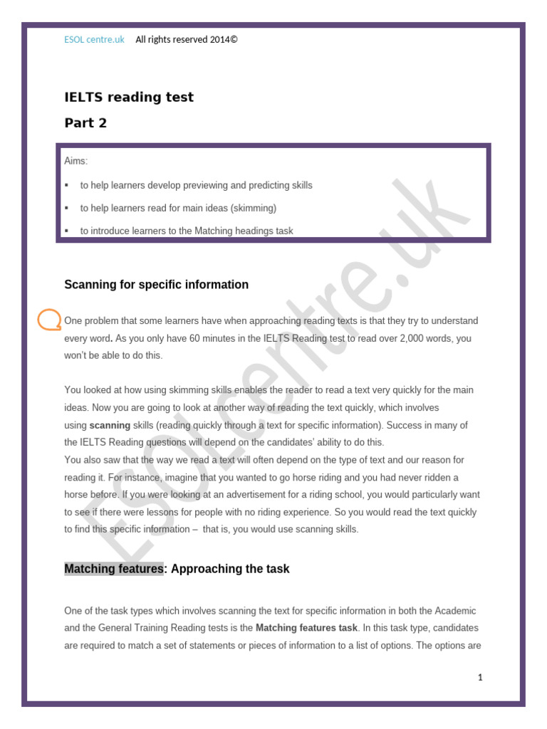 Ielts Reading Test 2-1 | PDF | Speed Reading | Cartography