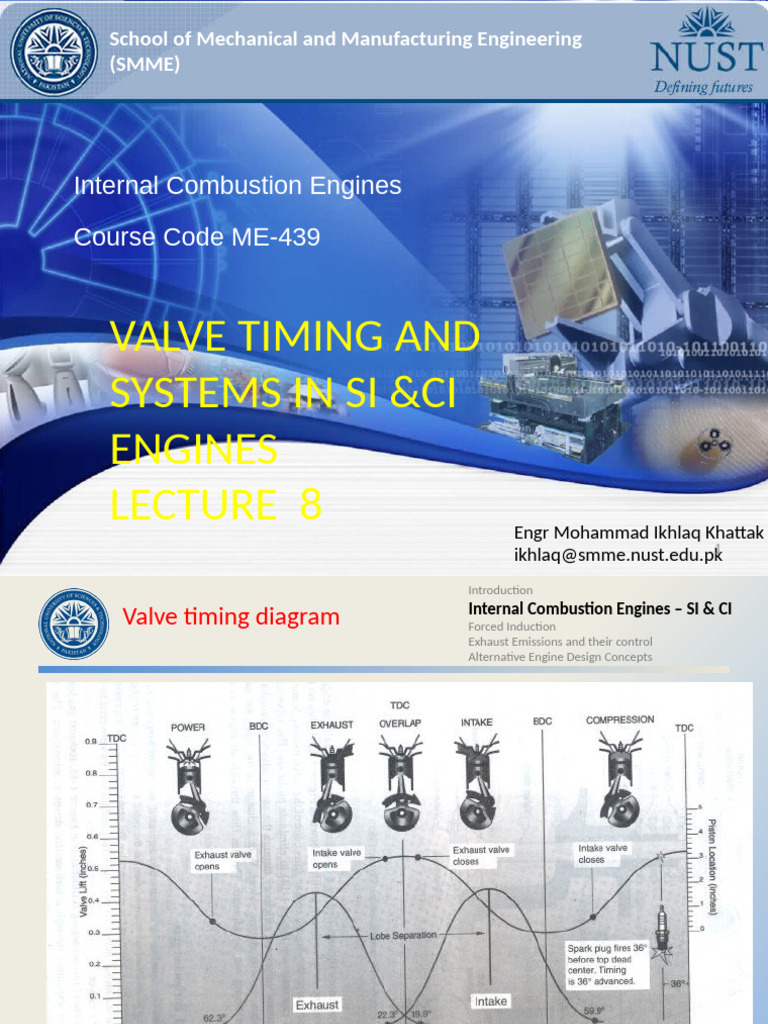 Lecture 8 - Valve Timing | PDF | Internal Combustion Engine | Propulsion