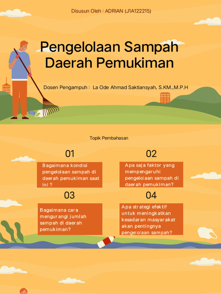 Pengelolaan Sampah Di Pemukiman Kota | PDF