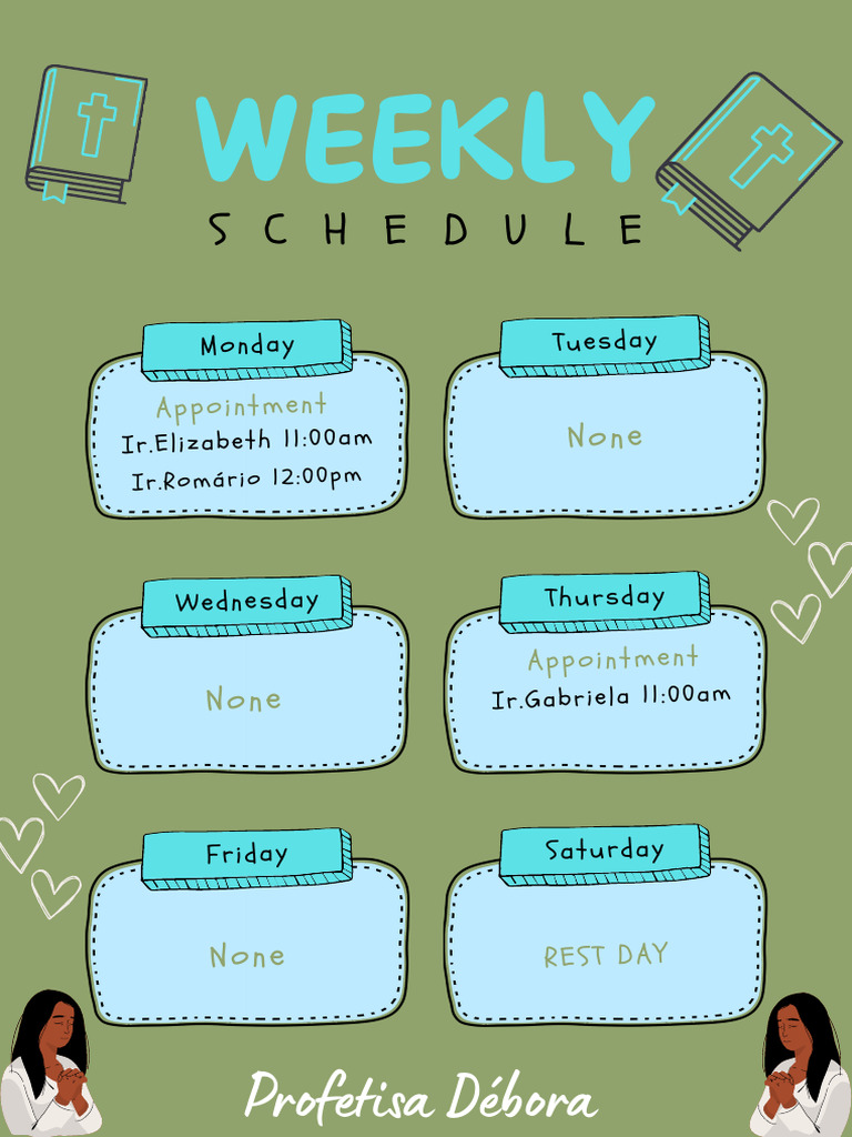 Weekly Schedule | PDF