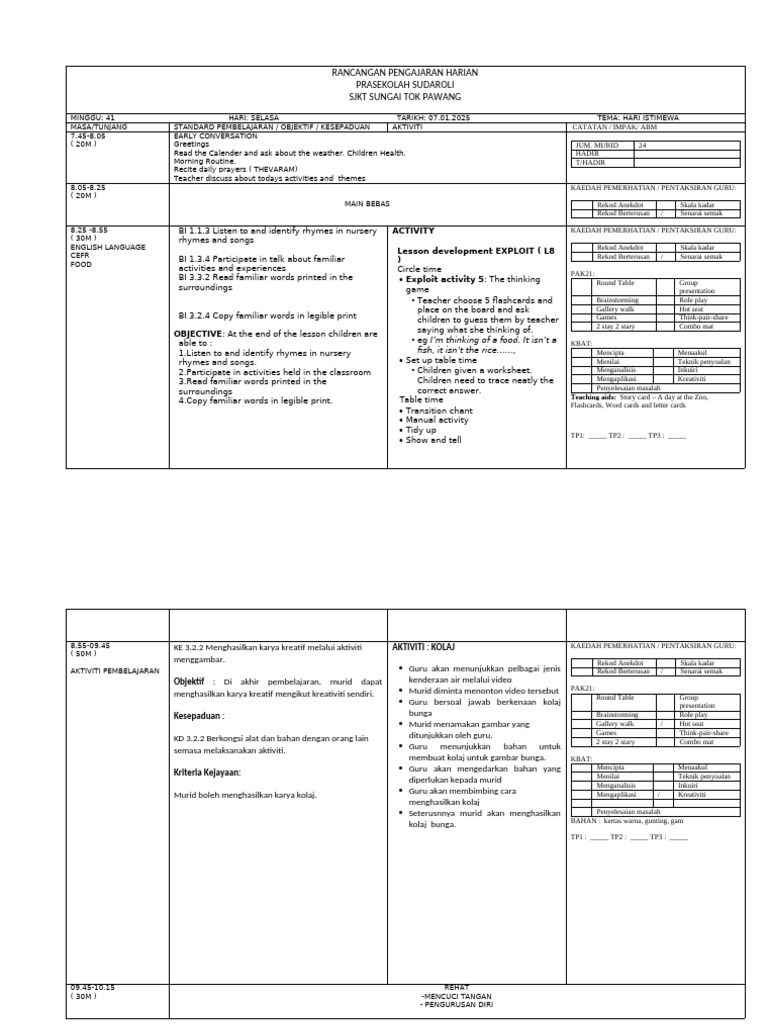 M41 (Selasa) - Hari Istimewa | PDF