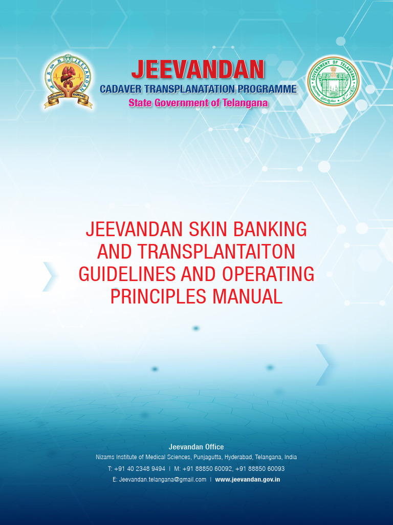 Jeevandan Skin Banking Guidelines | PDF | Verification And Validation ...