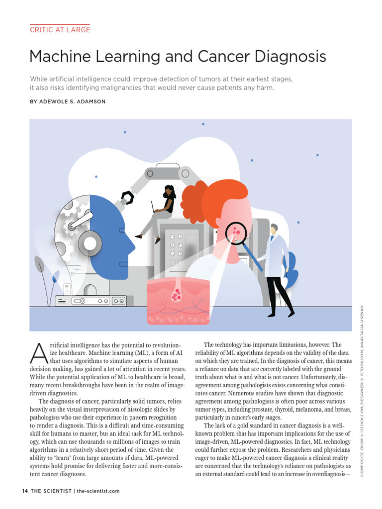 171 Machine Learning&Cancer Diagnosis | PDF | Medical Diagnosis | Cancer