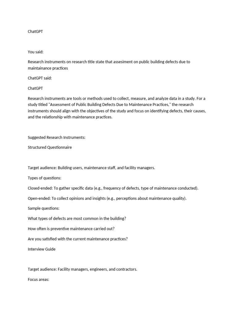 Research Instruments | PDF | Data Analysis