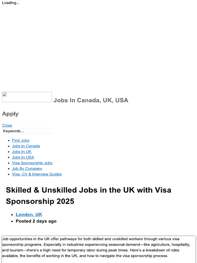 Uk Jobs | PDF