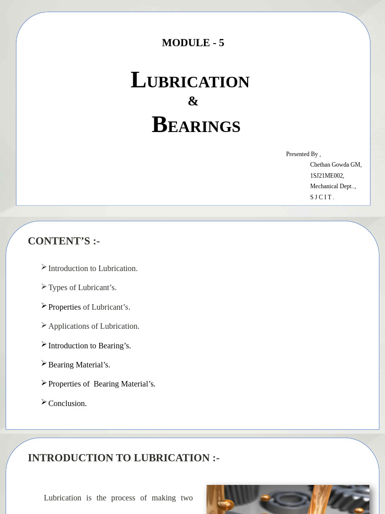 Lubrication and Bearing Fundamentals | PDF | Lubricant | Bearing (Mechanical)