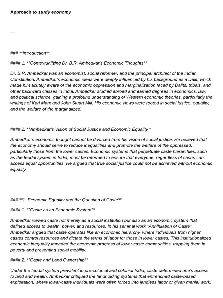 Approach To Study Economy 20241226 154904 0000 | PDF | Social Exclusion ...