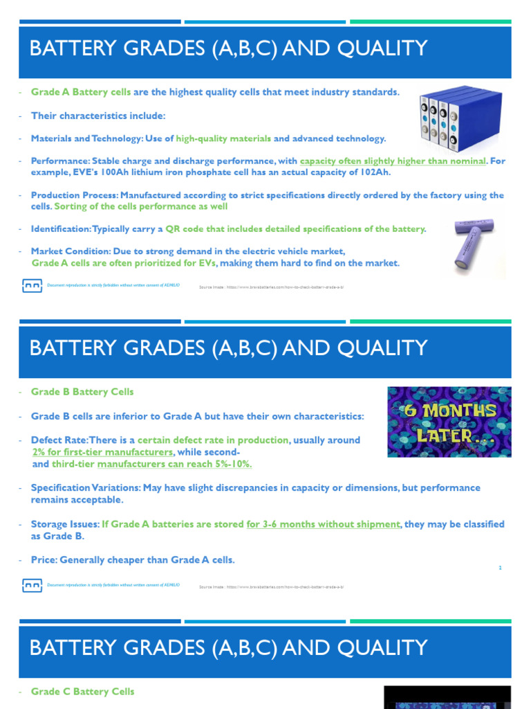 EV Battery Grades _ Definitions and Ranking | PDF | Electric Vehicle ...