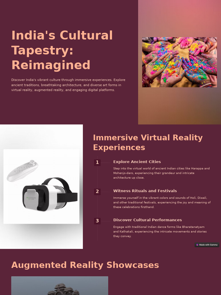 Indias Cultural Tapestry Reimagined Ppt | PDF