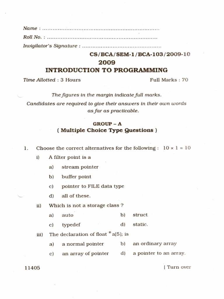 Introduction To Programming-2 | PDF