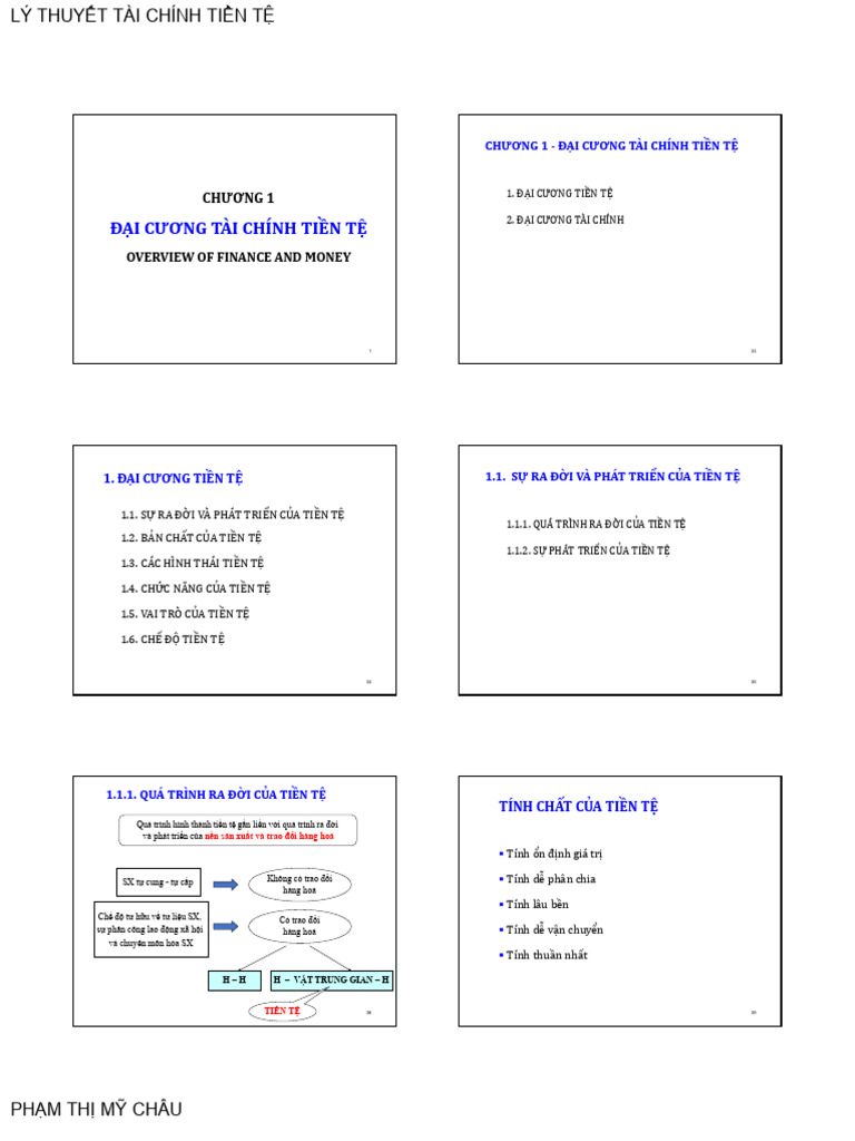 CHUONG 1 DAI CUONG TAI CHINH TIEN TE | PDF