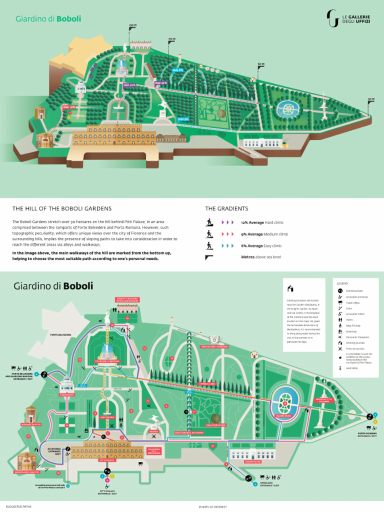 Boboli Map 21 07 English | PDF