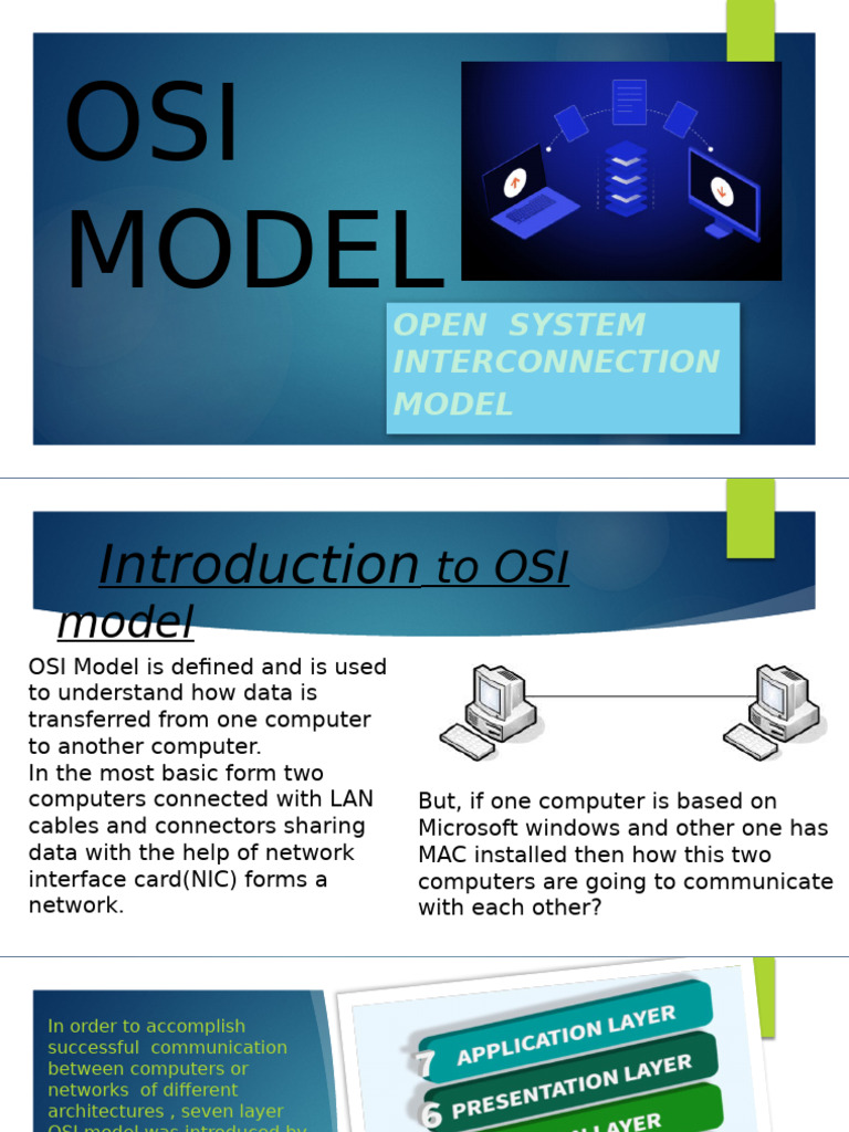 OSI MODEL | PDF | Computer Network | Osi Model