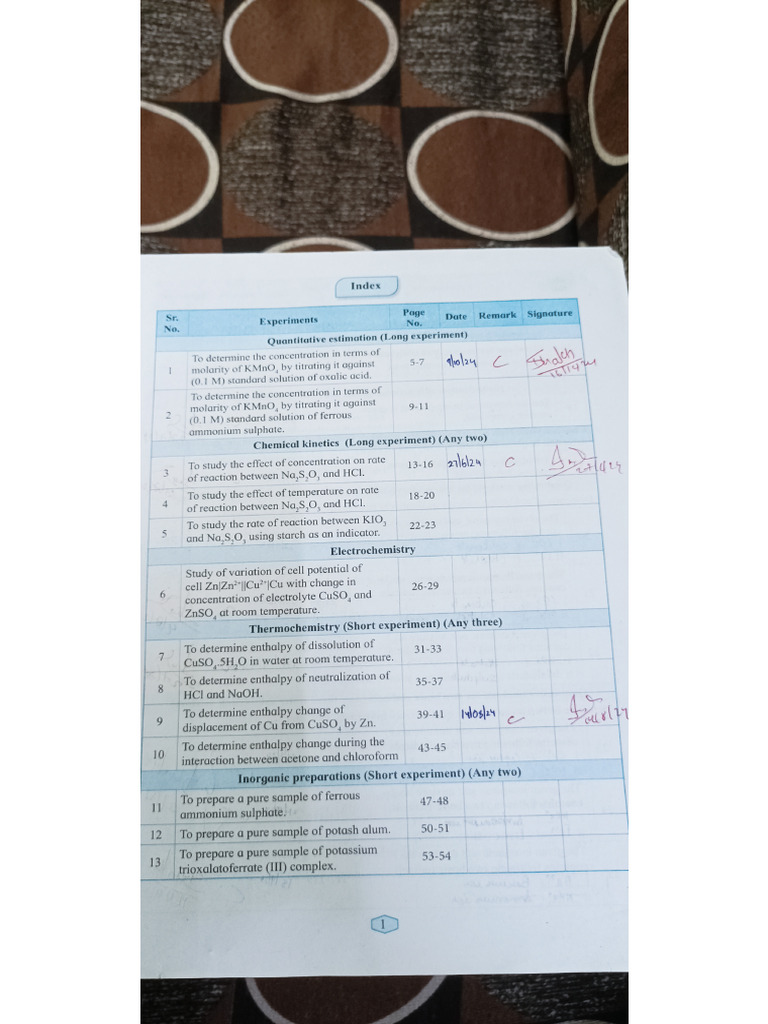 Chemistry Practical Book | PDF