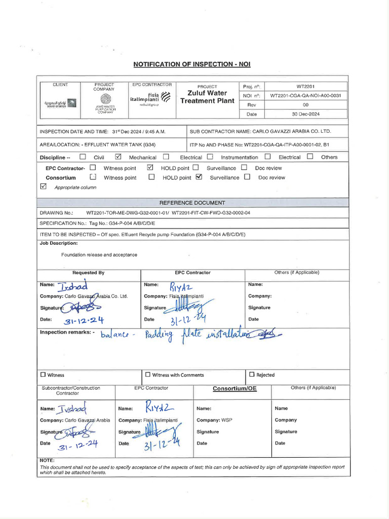 WT2201 Cga Qa Noi A00 0031 | PDF
