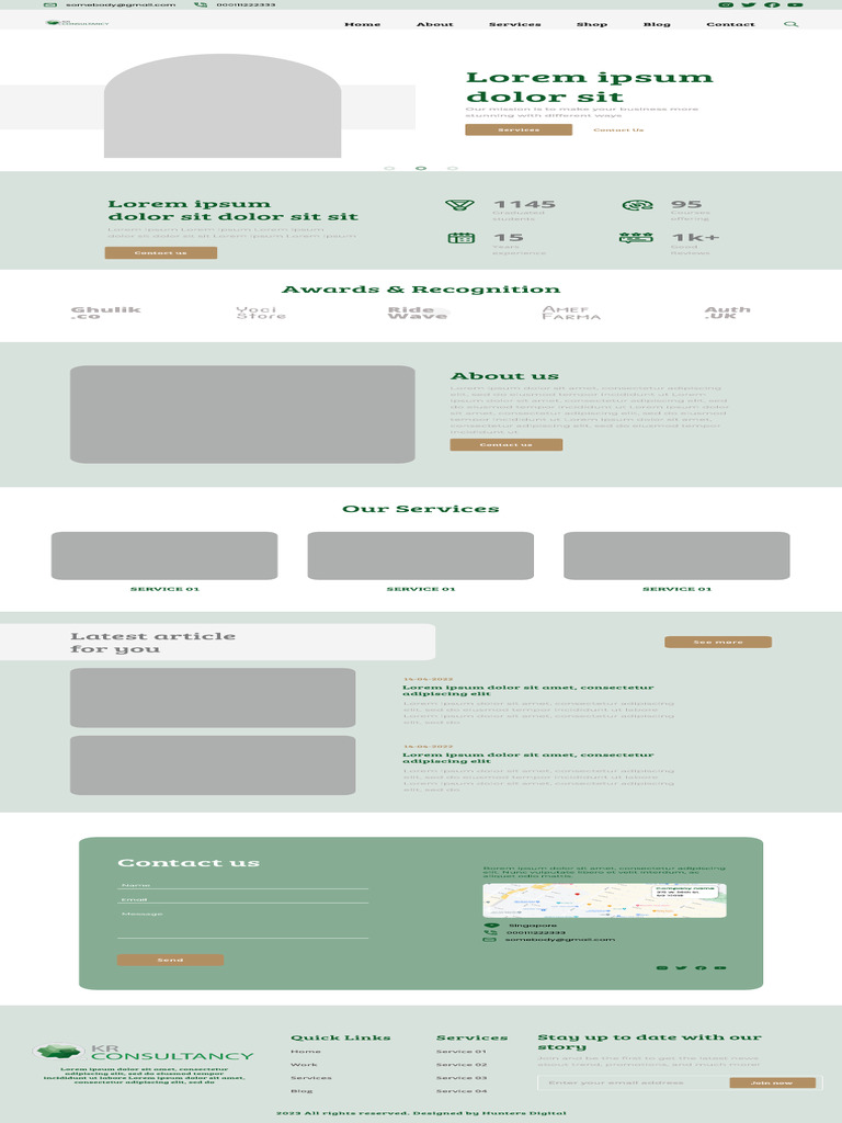 (Draft) Home Page Wireframe | PDF