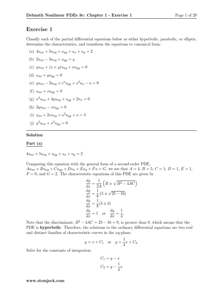 DebnathNPDEch01p01 | PDF | Partial Differential Equation | Mathematical Objects