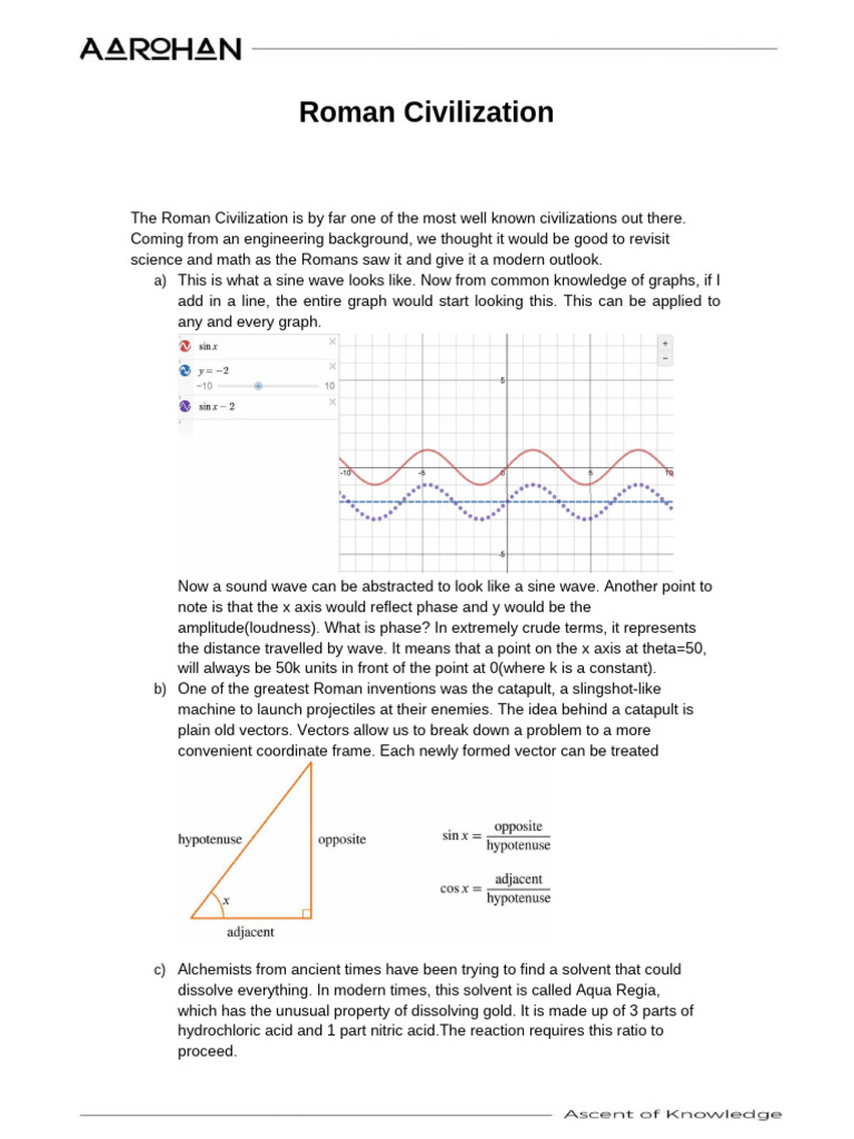 Class 9th - Aarohan Sample | PDF | Area | Circle