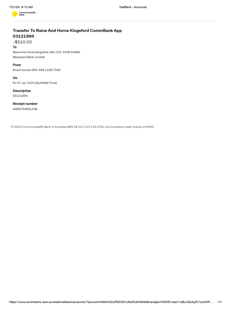 receipt, money transfer | PDF | Banking | Financial Services