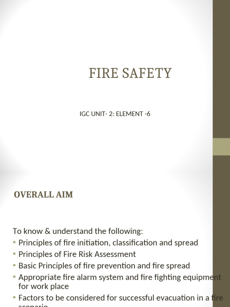 IGC 2-6 Fire Safety | PDF | Fires | Combustion