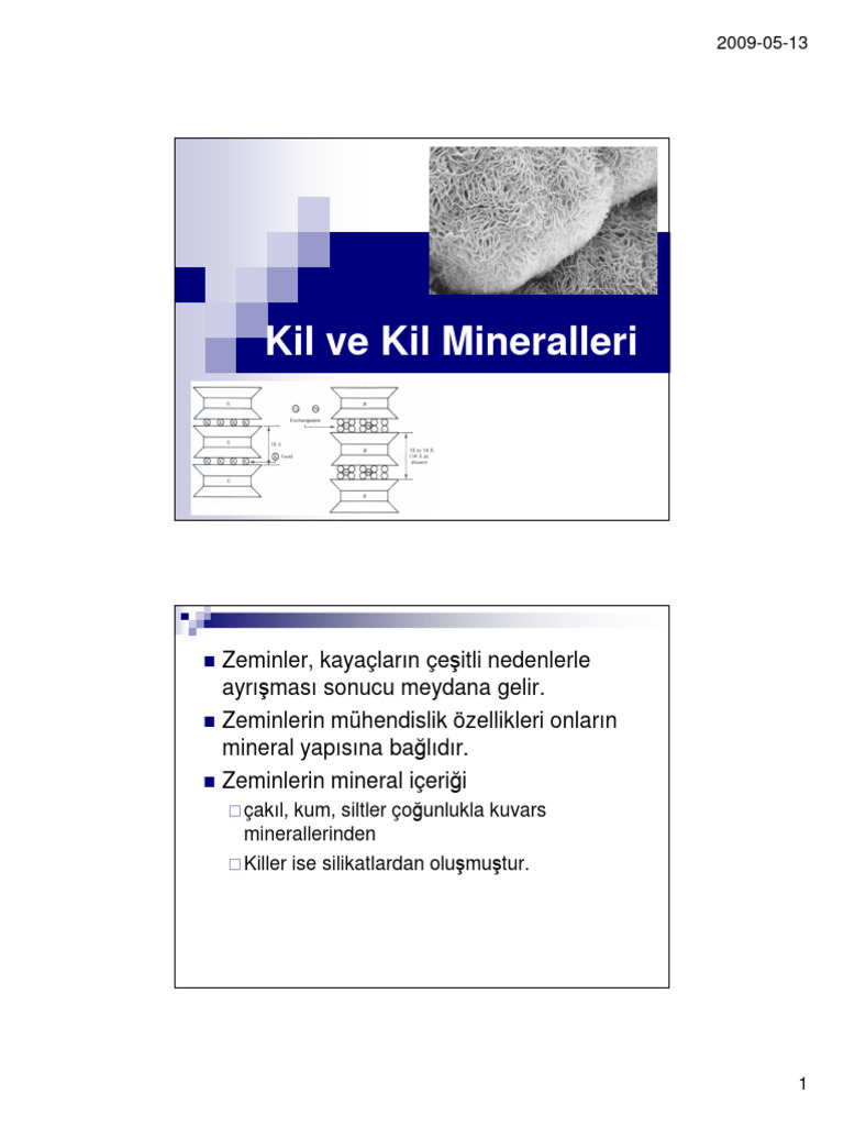 Kil Ve Kil Mineralleri | PDF