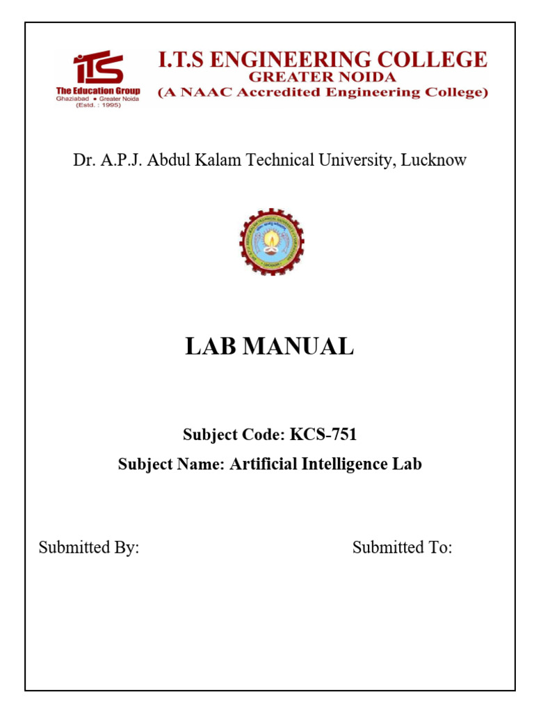 Ai Lab Pdf Computer Programming Theoretical Computer Science
