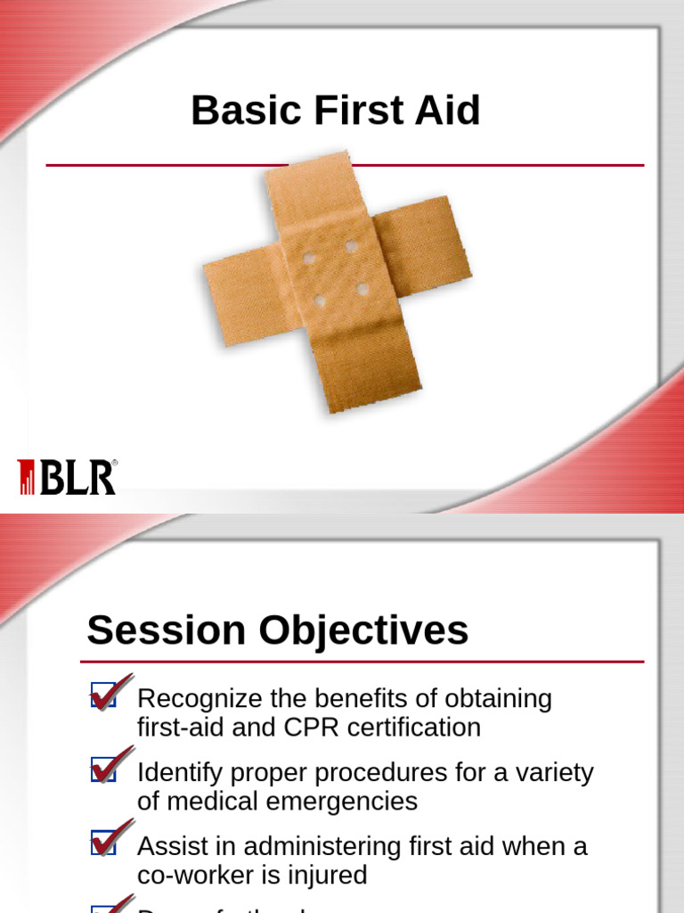 Basic First Aid | PDF | First Aid | Cardiopulmonary Resuscitation